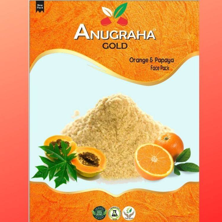 Orange and Papaya Face Pack Powder - Rajasthani Haat