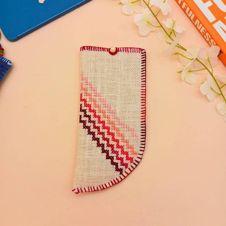 Jute Specs Sunglass Cover Cream - Rajasthani Haat